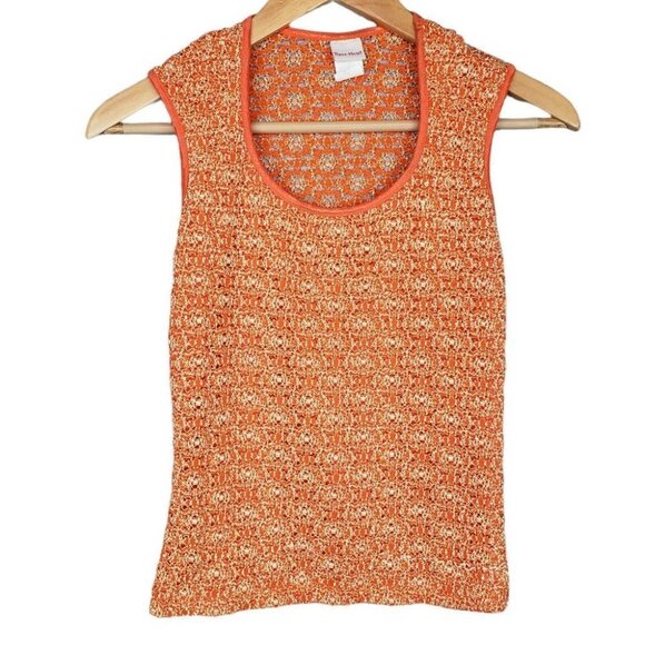 Three Hearts | Tops | Y2k Threeheart Sunset Orange 200s Retro Tank Top ...
